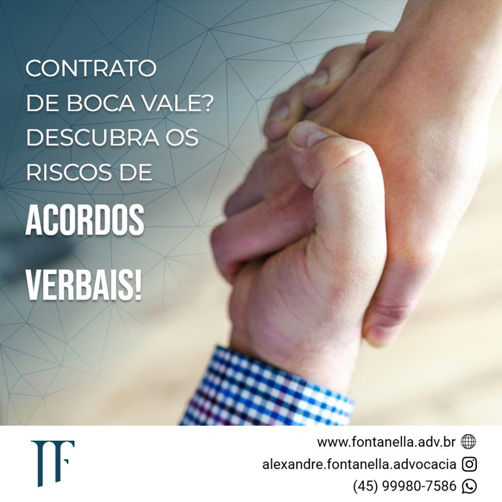 Contrato verbal: Qual a validade do "contrato de boca"?